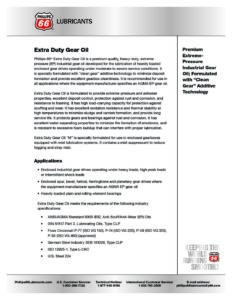 PHILLIPS 66 EXTRA DUTY GEAR OIL - Yoder Oil