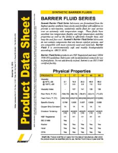 SUMMIT BARRIER FLUID - Yoder Oil