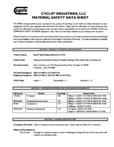 Cyclo Red Grease SDS - Yoder Oil